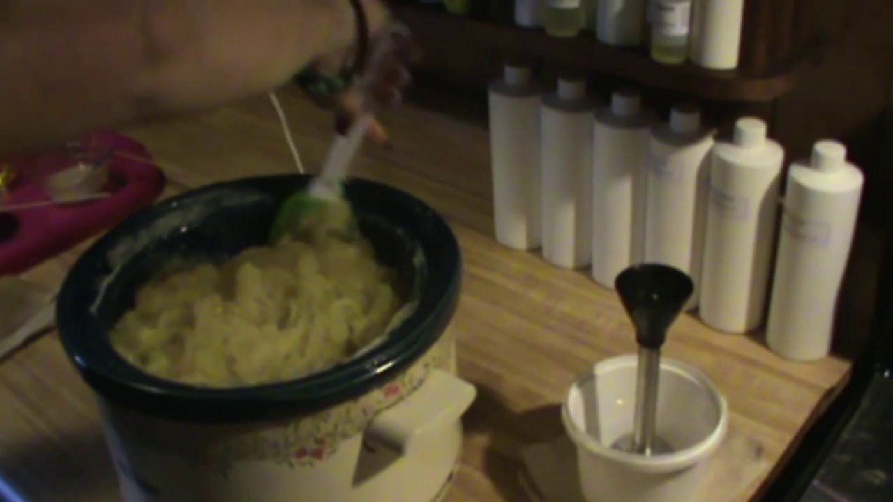 How to make hot process soap, Making coconut milk sugar scrub soap ...