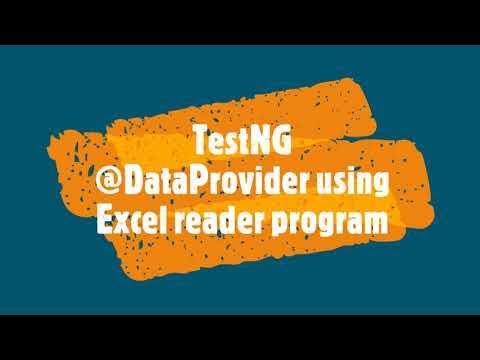 TestNG #7 TestNG @DataProvider implementation using Excel reader ...