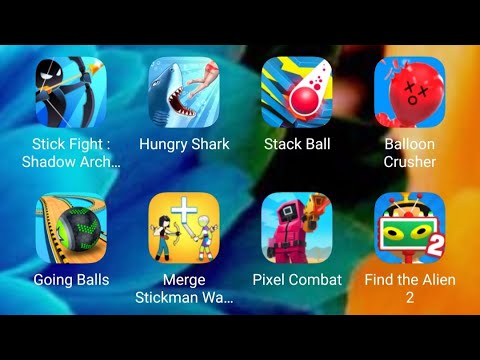 Stick Fight: Shadow Archer, Hungry Shark, Stack Ball, Balloon Crusher ...