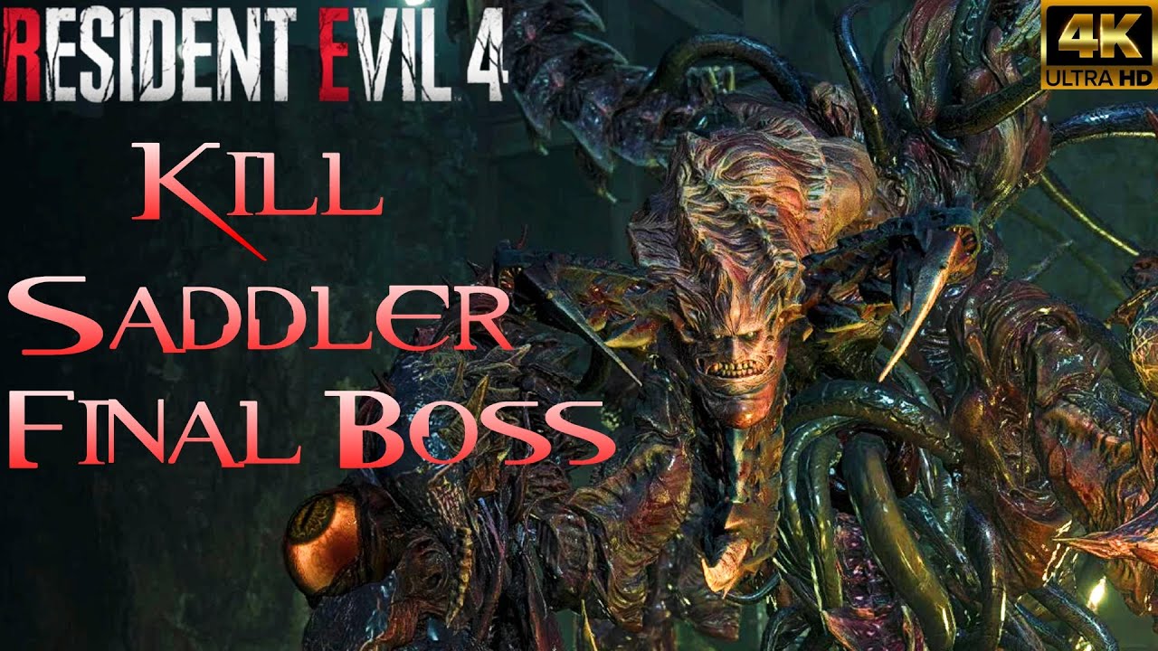 Defeat Saddler Final Boss Fight - RESIDENT EVIL 4 REMAKE (4k HDR Ray ...