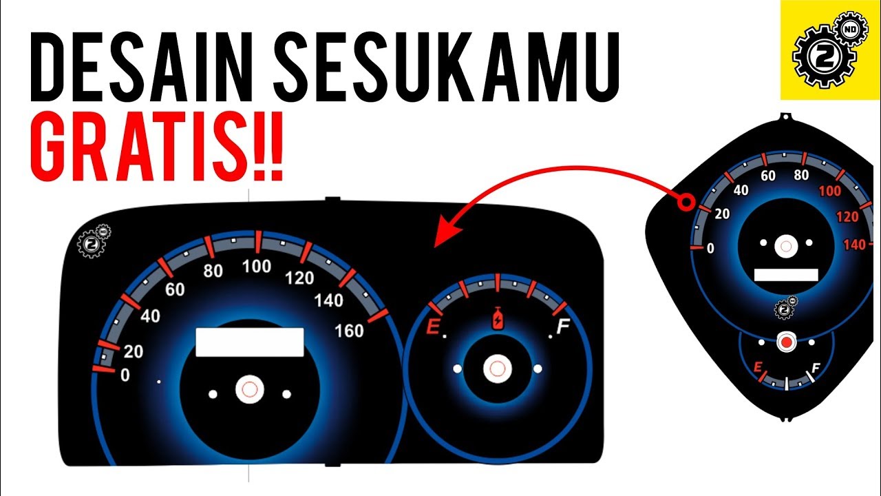 Proses Desain Speedometer Custom Yamaha FIZR - YouTube