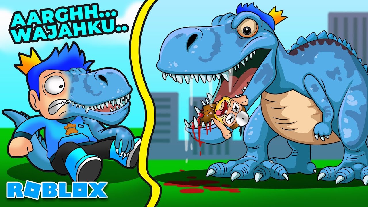 AKU DI SUNTIKAN DNA T-REX DAN TUBUHKU BERUBAH JADI T-REX DI ROBLOX ...