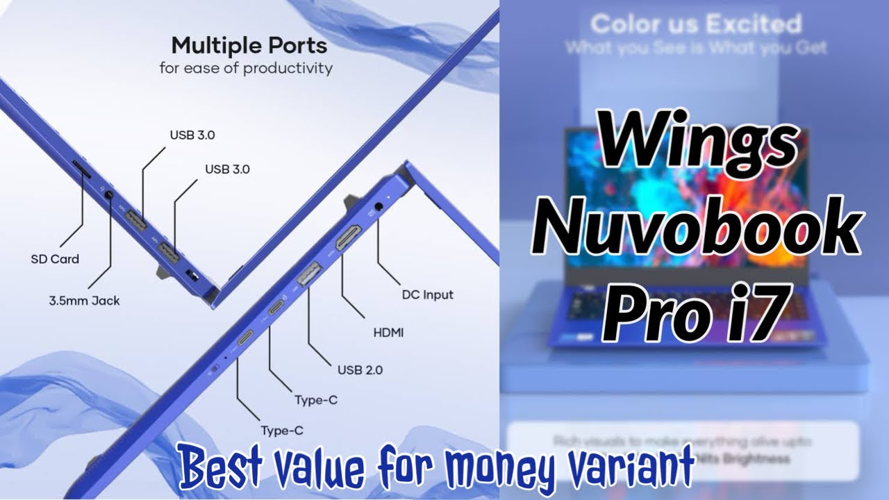 Why Wings Nuvobook Pro i7 laptop is best variant to buy - YouTube