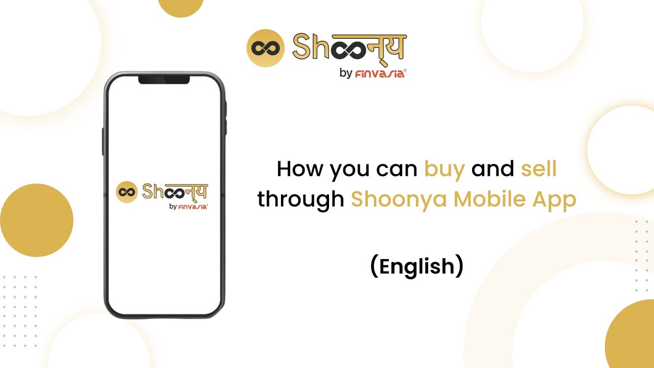 How to buy and sell through ShoonyaApp (English) | Shoonya by Finvasia ...