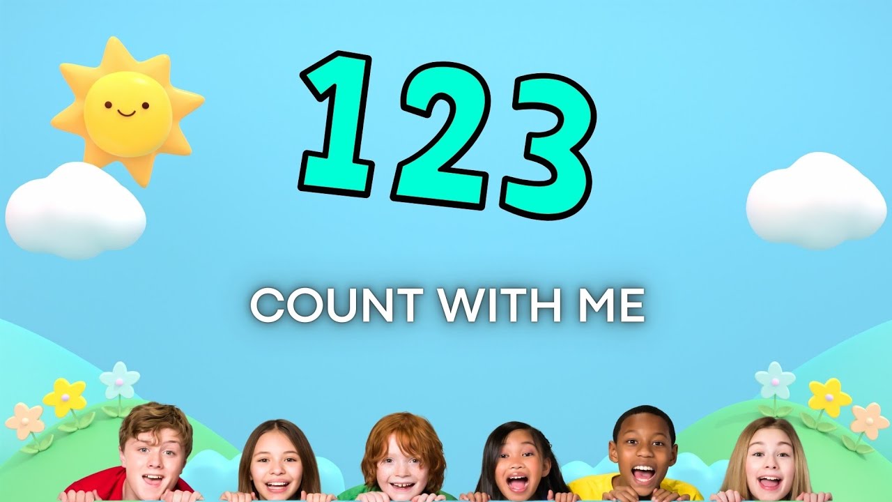Number Song 1 to 10 for children | Counting numbers: Sing along song ...