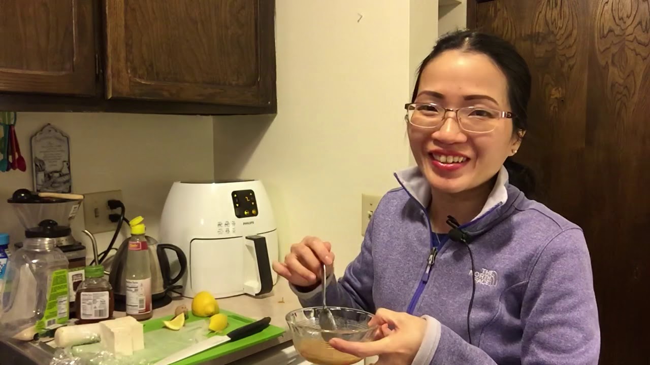 Fried Tofu with Air Fryer. Dau phu chien bang noi Air Fryer. BT6: Mindy ...