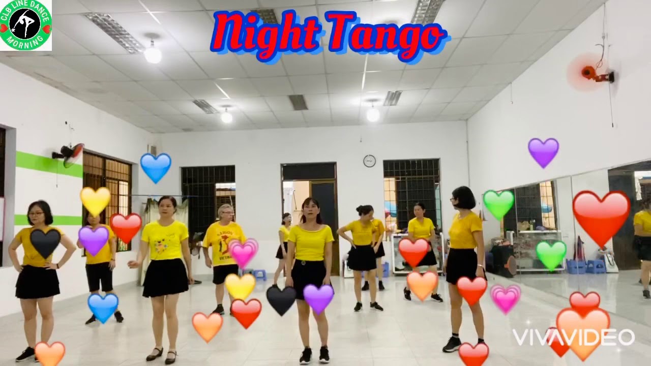 # thuylinedance Night Tango line dance - YouTube