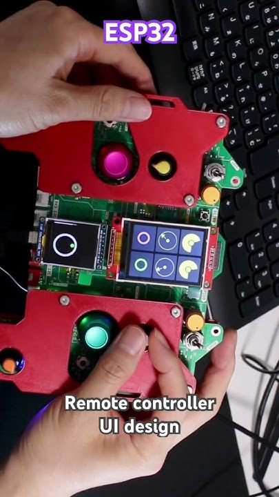My ESP32 remote controller UI design! - YouTube