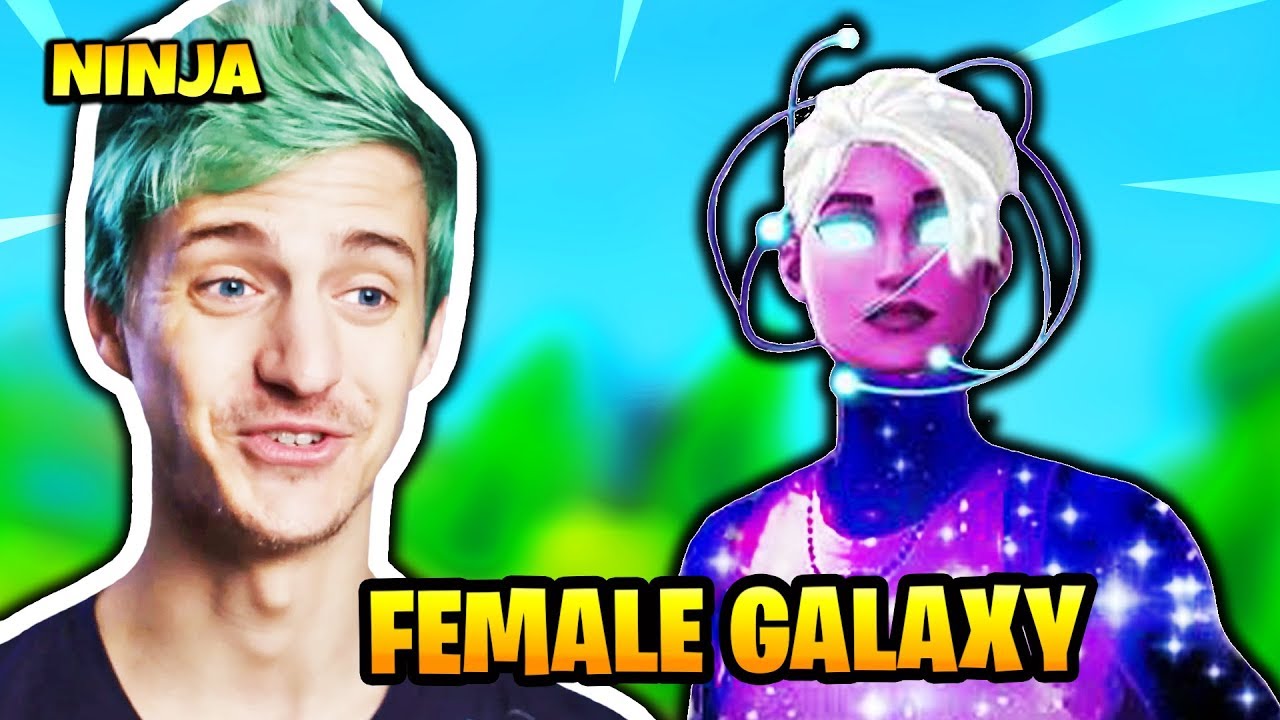 NINJA TALKS ABOUT *NEW* FEMALE GALAXY SKIN | Fortnite Daily Funny ...
