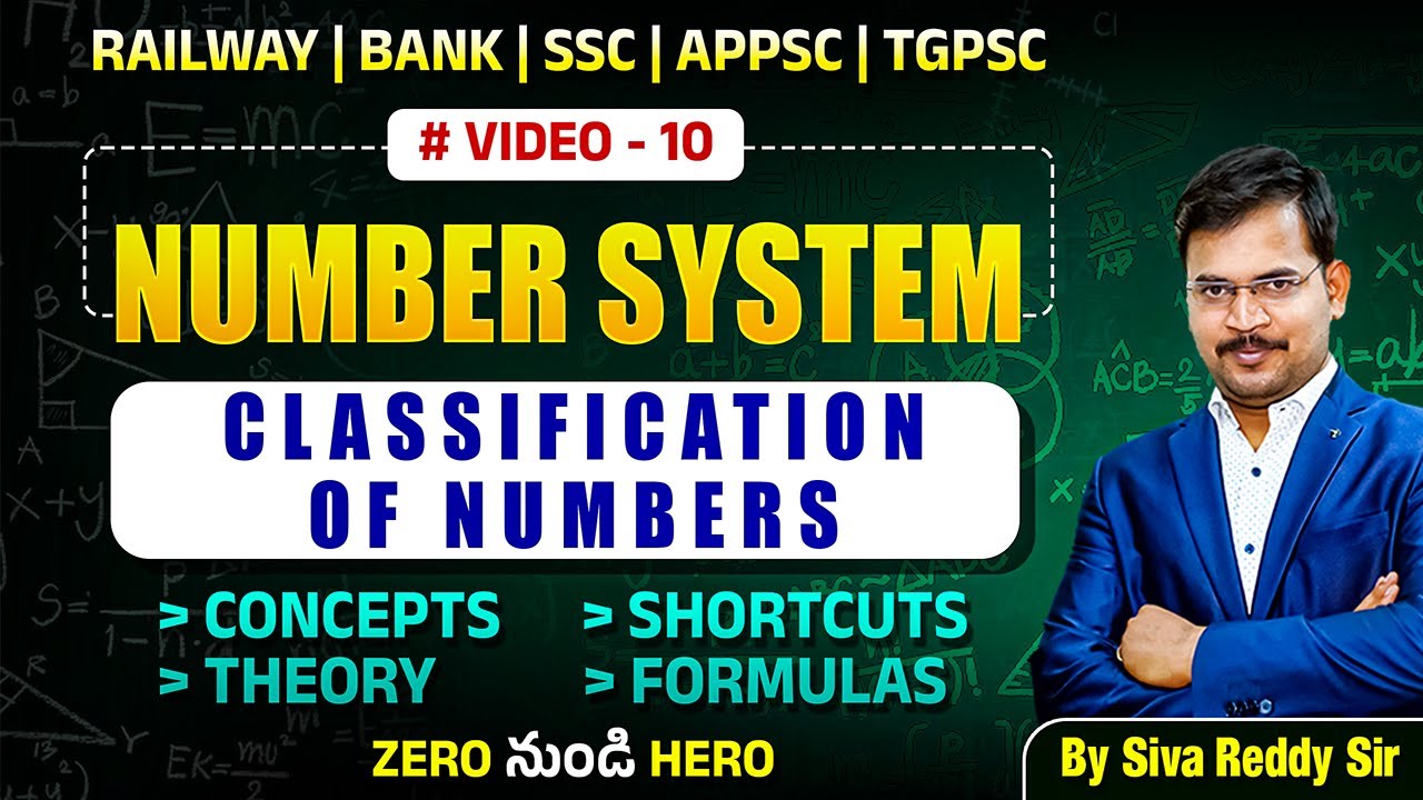Number system (classification of numbers) with all concepts, tricks ...