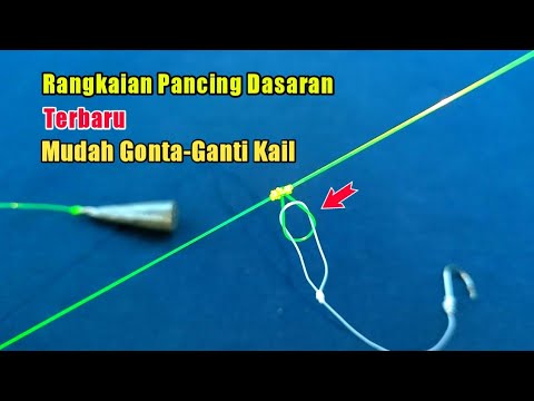 Rangkaian pancing dasaran 2 mata kail - YouTube