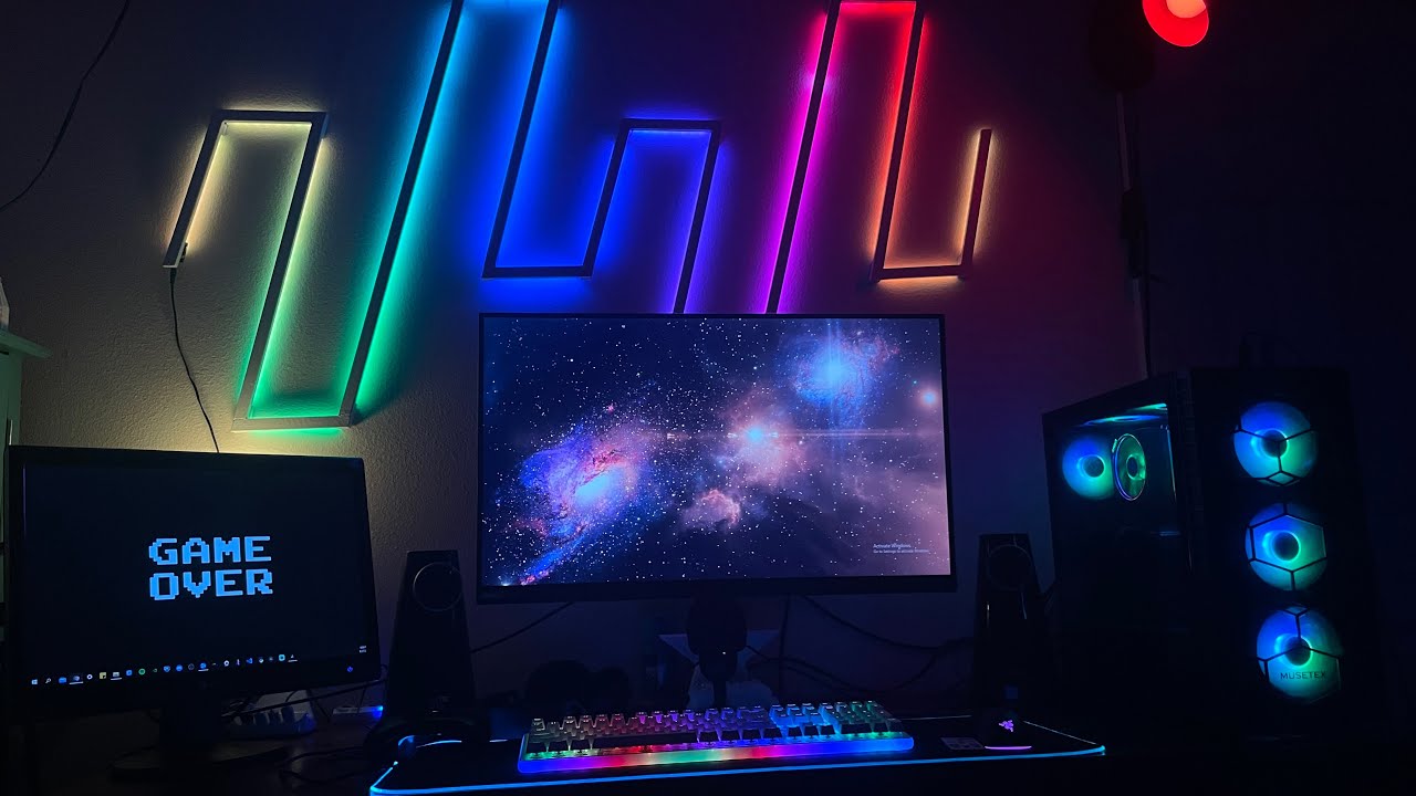 The Ultimate Custom Gaming Desk Build (DIY) - YouTube