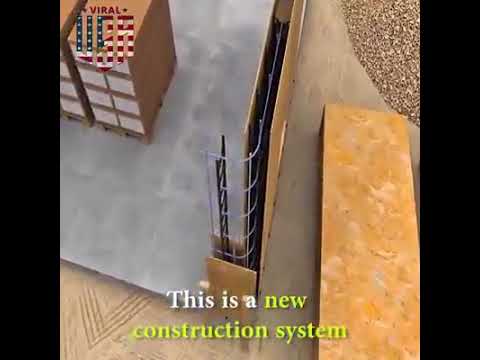 New construction system, Spider tie system | Amazing building - YouTube