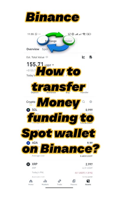 How transfer assets funding to spot wallet on Binance | Spot to funding wallet send money in ...