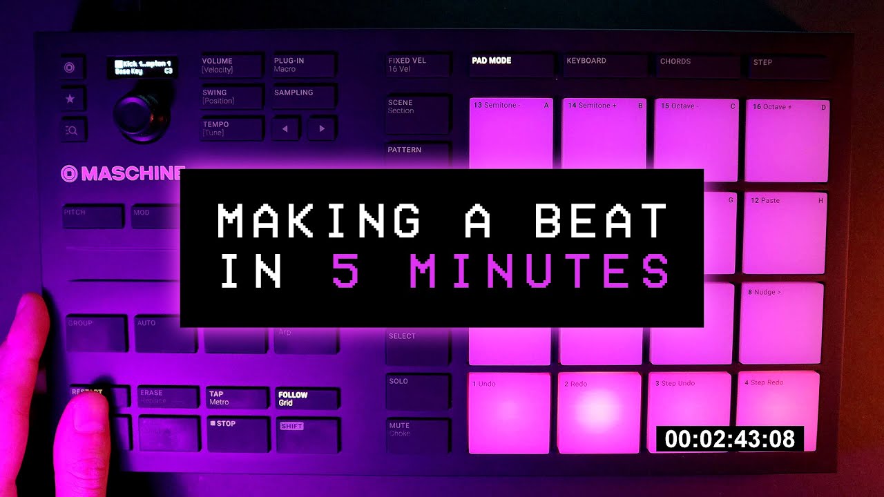 Making a Beat in 5 Minutes [Maschine Mikro Mk3] - YouTube