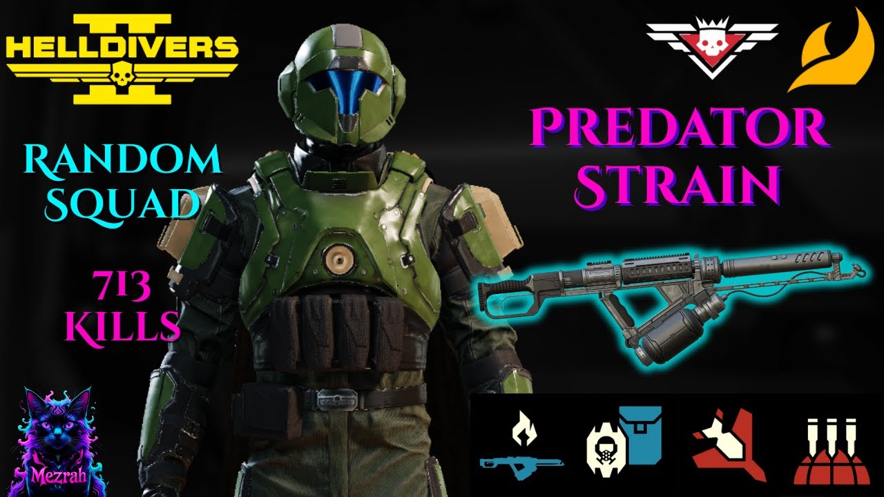 Helldivers 2 - Flamethrower & Slugger | Predator Strain Terminids ...