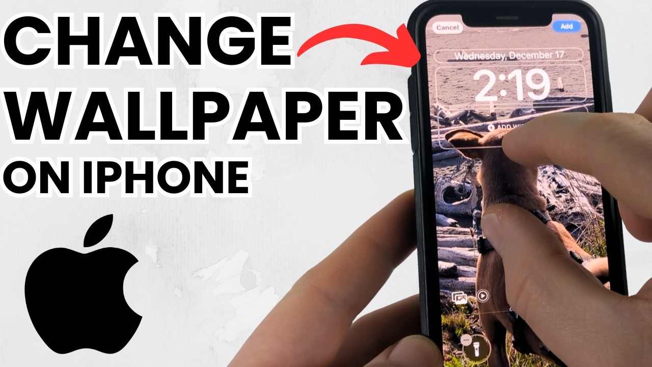 How to Change iPhone Wallpaper - YouTube