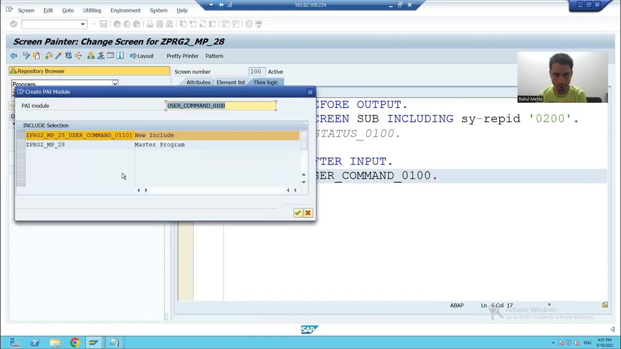 14 - Module Pool Programming - Sub Screen Part3 - YouTube