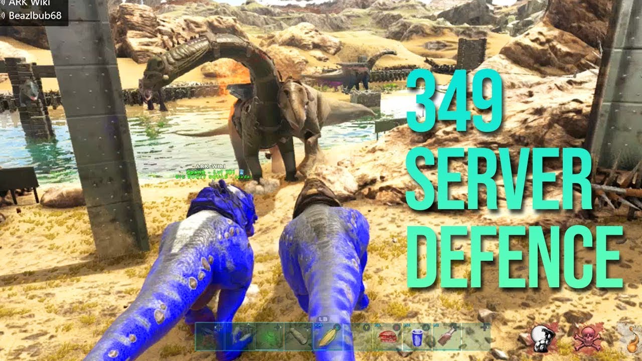 Getting Wiped off Ark Official - 349 Server Defence - YouTube