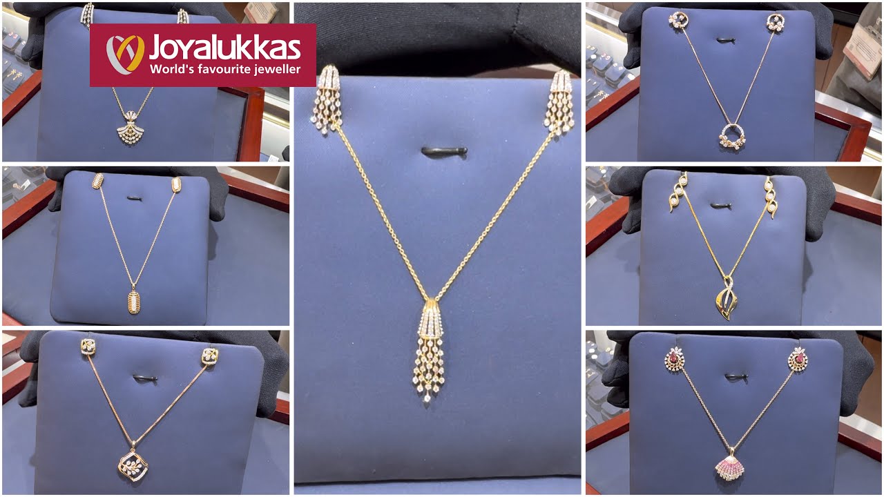 Joyalukkas Diamond Necklace Collection | Earring And Necklace ...