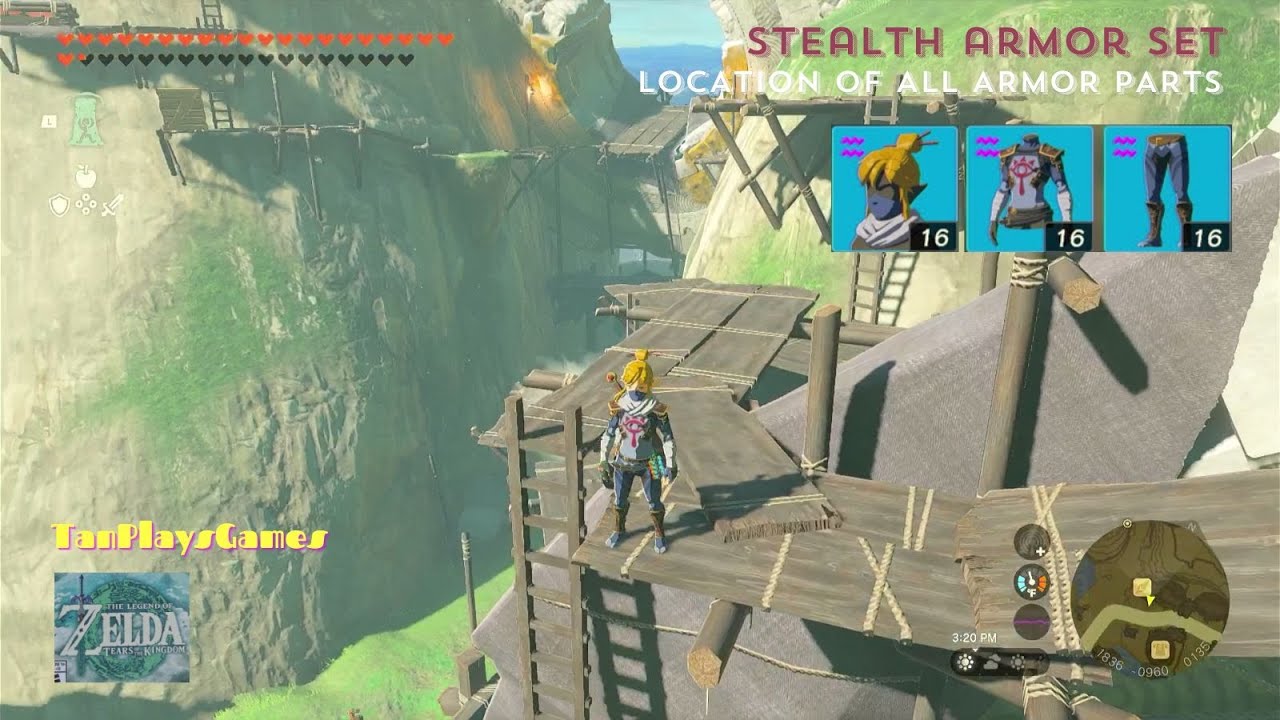 How to get Stealth armor set : Zelda Tears of The Kingdom. - YouTube