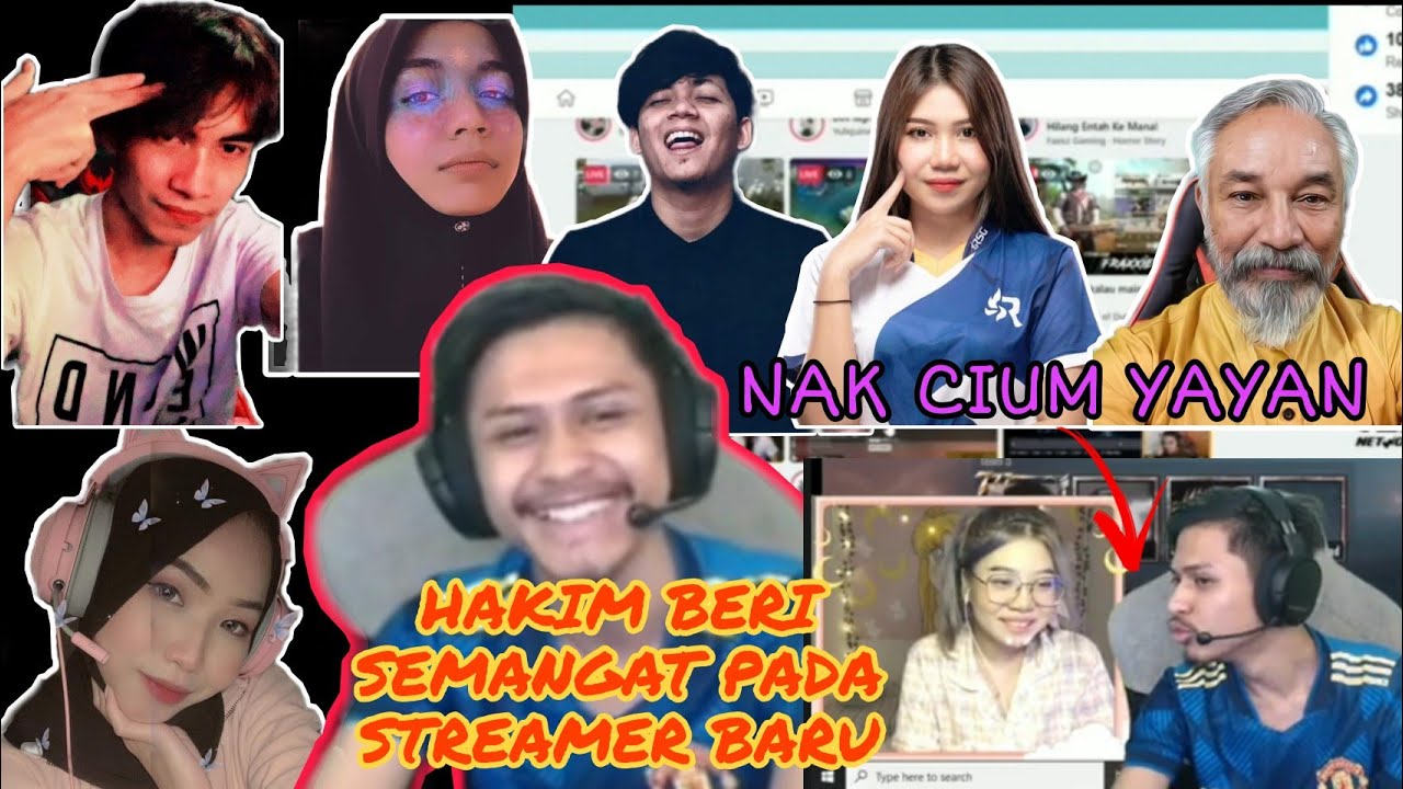 HAKIM GAMING SUPPORT STREAMER BARU !! SAMPAI NAK CIUM YAYAN GAMING 🤣 - YouTube