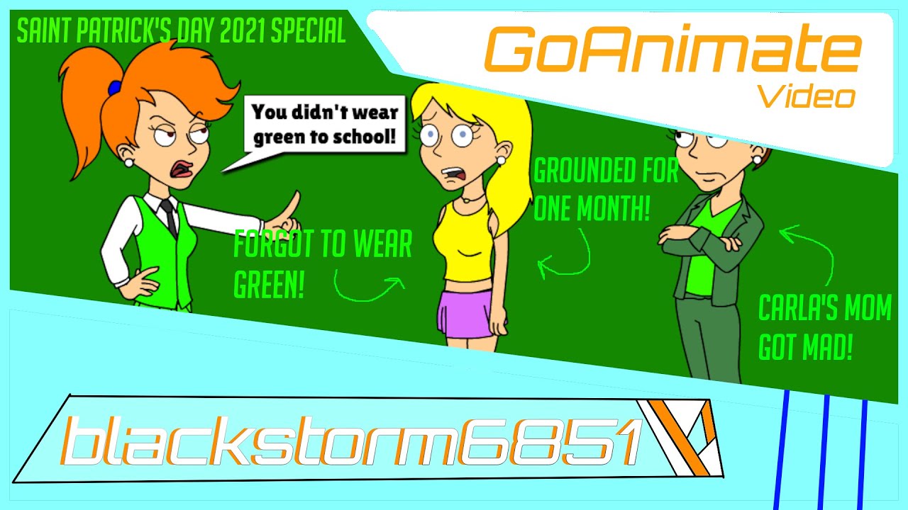 Carla gets grounded on Saint Patrick's day - YouTube