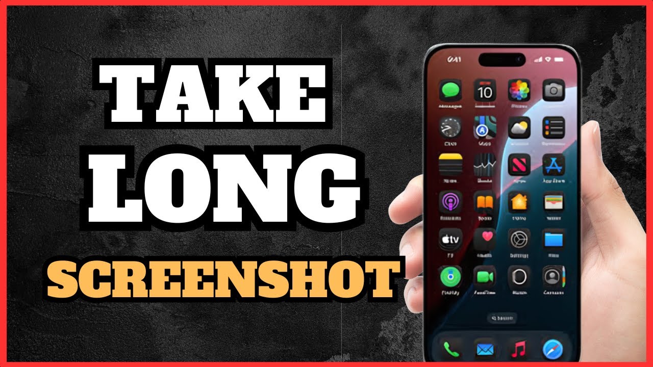 How To Take Long Screenshot in iPhone (iOS 18) | 2024 Guide - YouTube