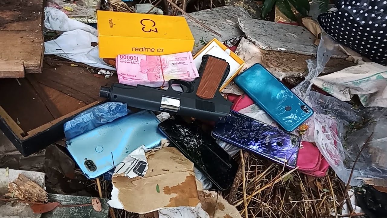 [OMG] Found cell phone & gun in trash! Restore Vivo y12 Cracked - YouTube