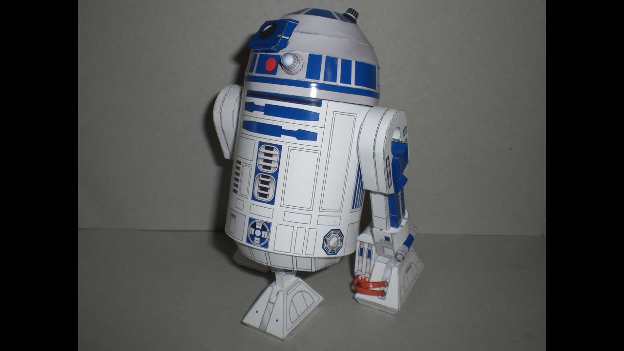 R2-D2 Roboter aus Star Wars - Kartonmodell - #papercraft - YouTube