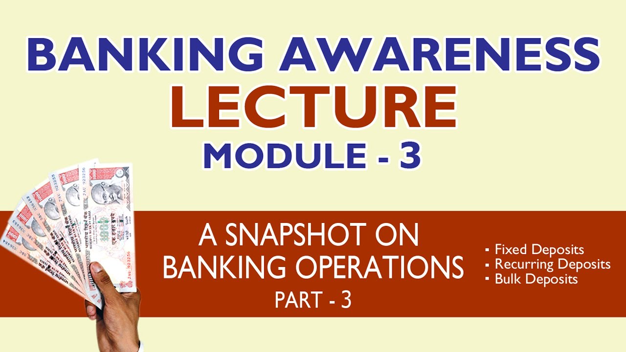 Banking Awareness Lecture - Module 3 - YouTube