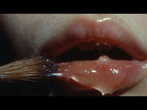 ASMR Ultra Sticky Lip Gloss Application (Extreme Close-Up) 👄 No Talking, Deep Sleep