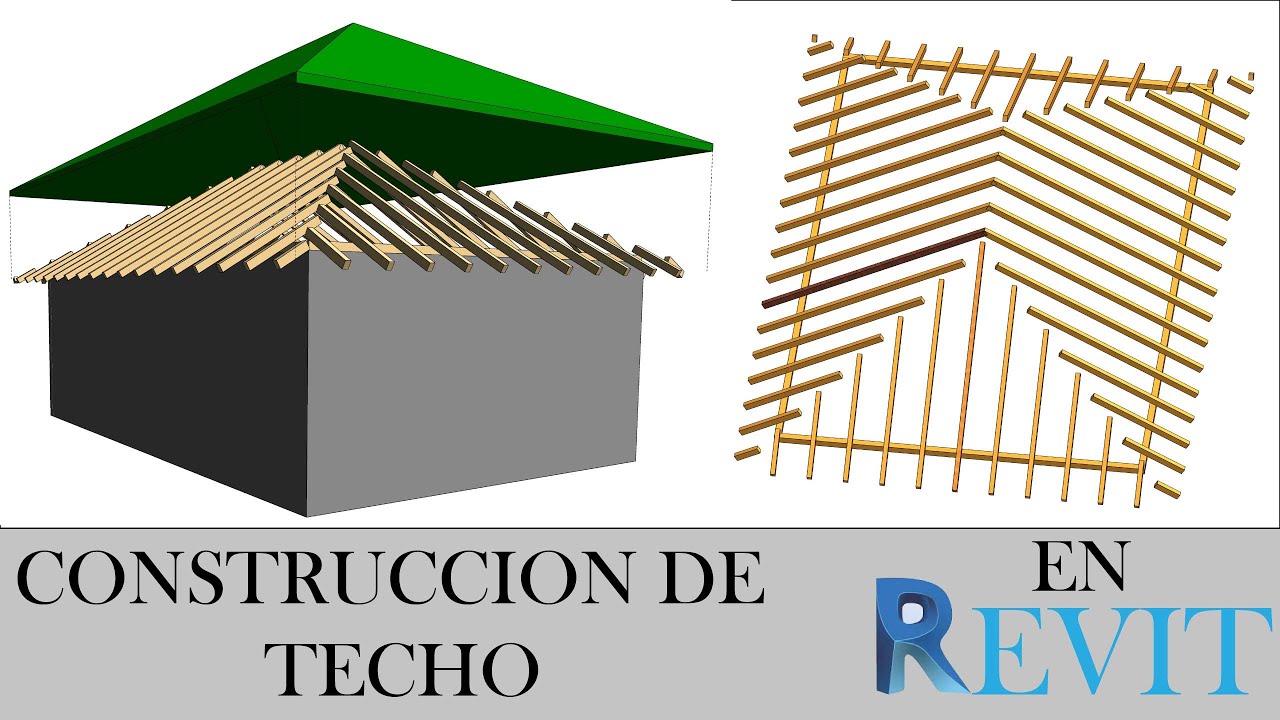 COMO MODELAR LA CONSTRUCCION DE TECHO EN REVIT - YouTube