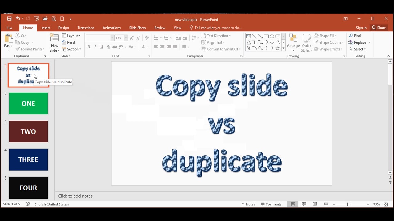 copy slide vs duplicate slide pada Powerpoint - YouTube