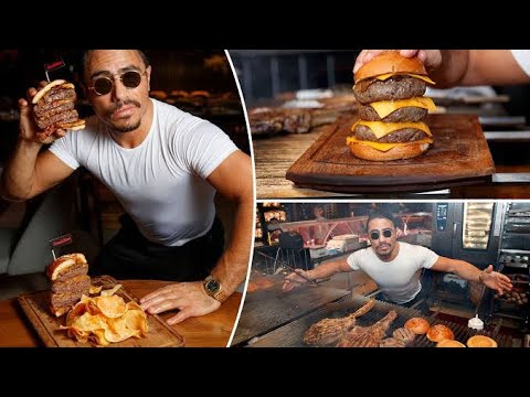 Trying salt bae restaurant Nusrat for the first time ever - YouTube