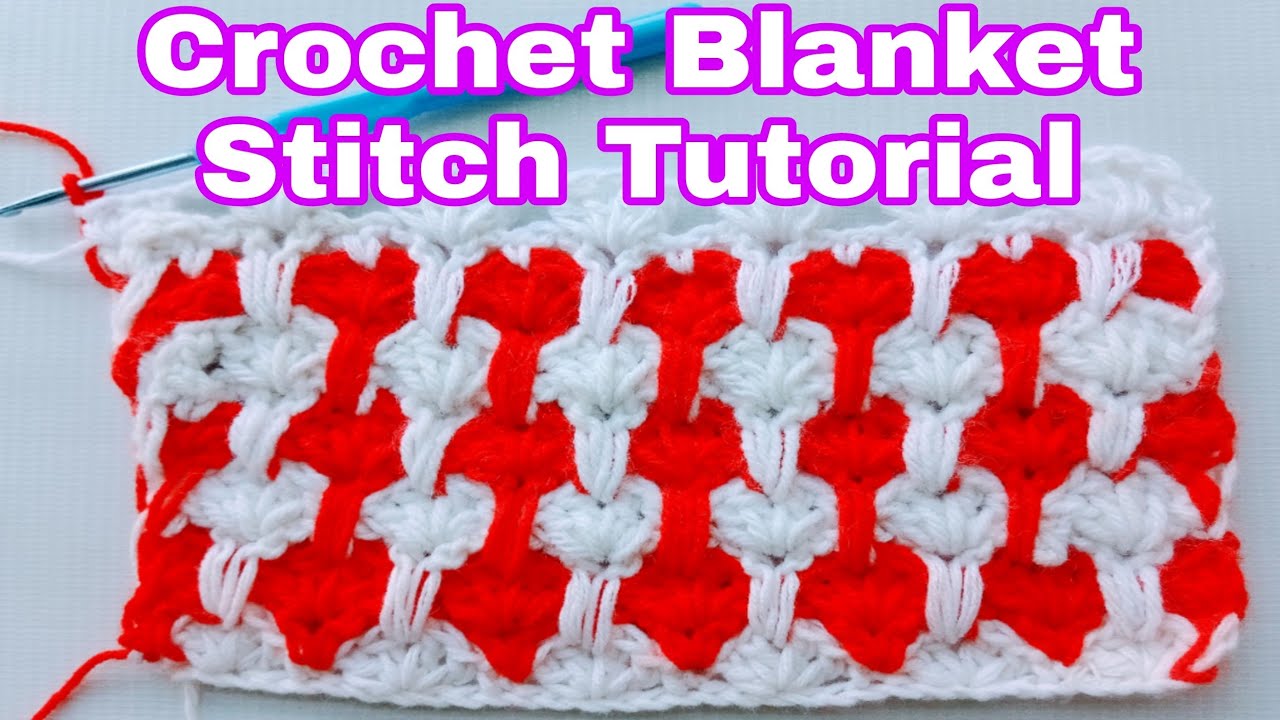 Trend Crochet New 3D Stitch / how to crochet blanket stitch tutorial ...