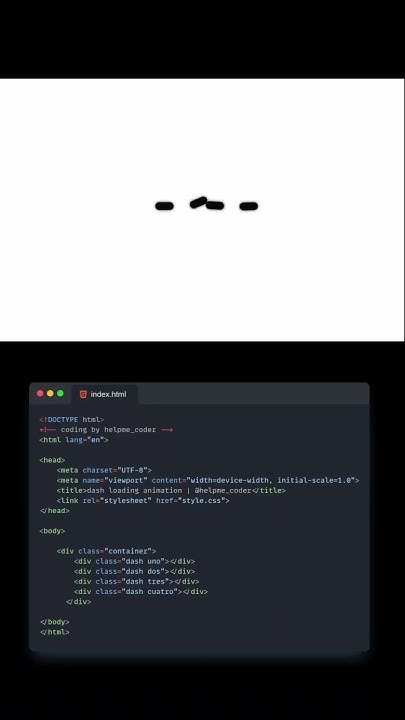 Dash Loader Animation Using Html Css Shortsvideo Vairalshort Viral Trending Shorts Short