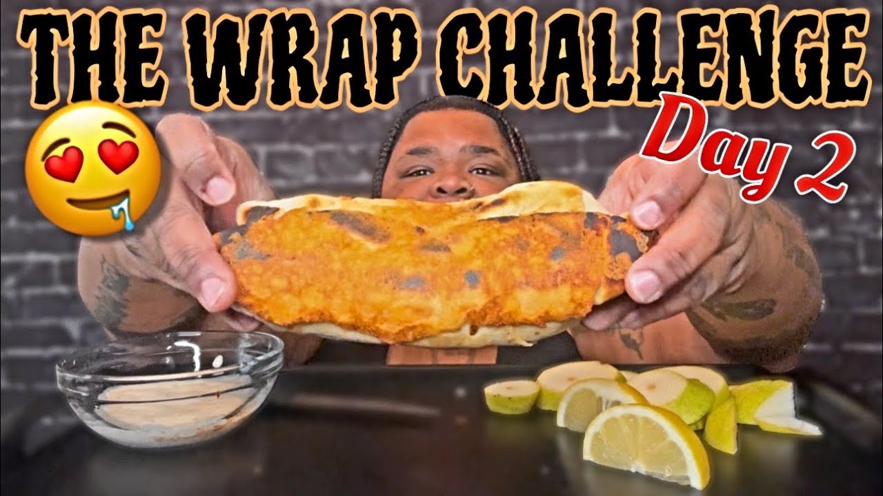 THE WRAP CHALLENGE DAY 2 | BLACKENED SALMON AND SHRIMP CEASAR WRAP 🤤 ...