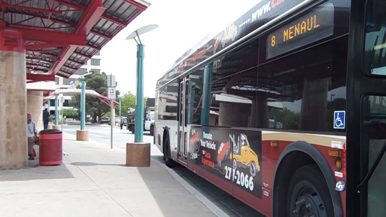 ABQ RIDE NEW FLYER DE40LFR BUS 951 ARRIVING TO UPTOWN TRANSIT CENTER ...