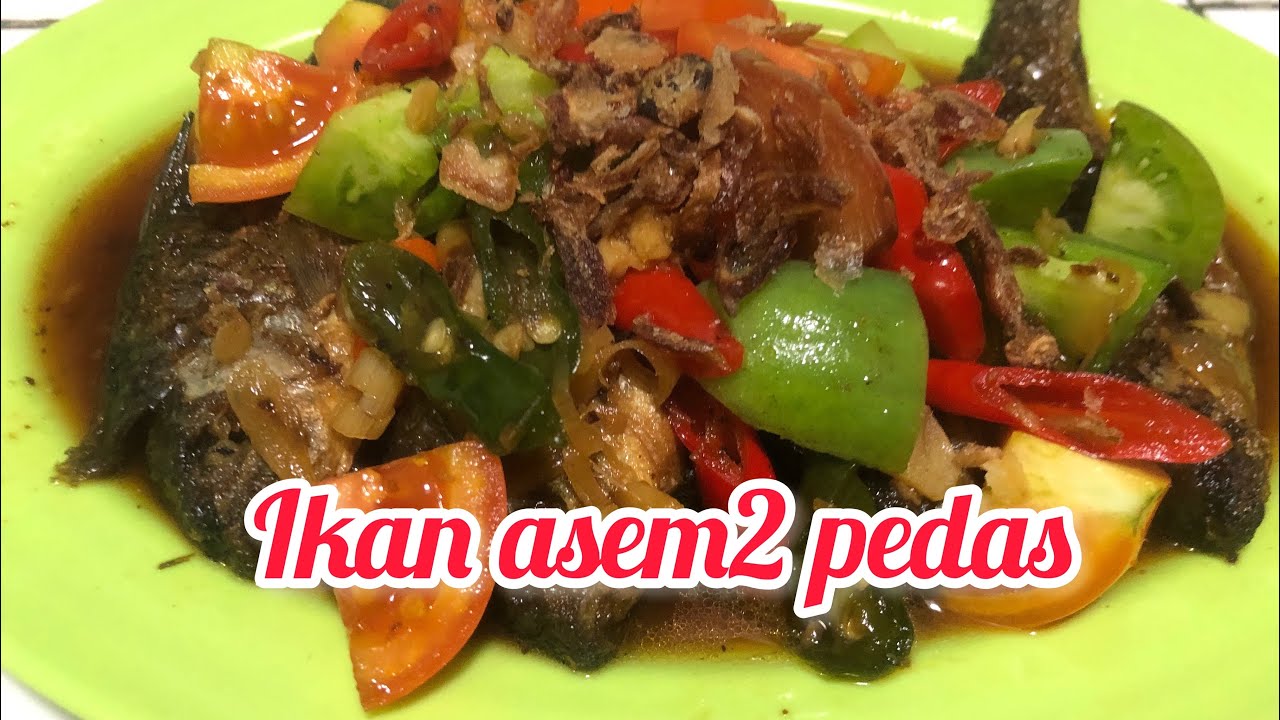 Resep asem2 pedes ikan melem - YouTube