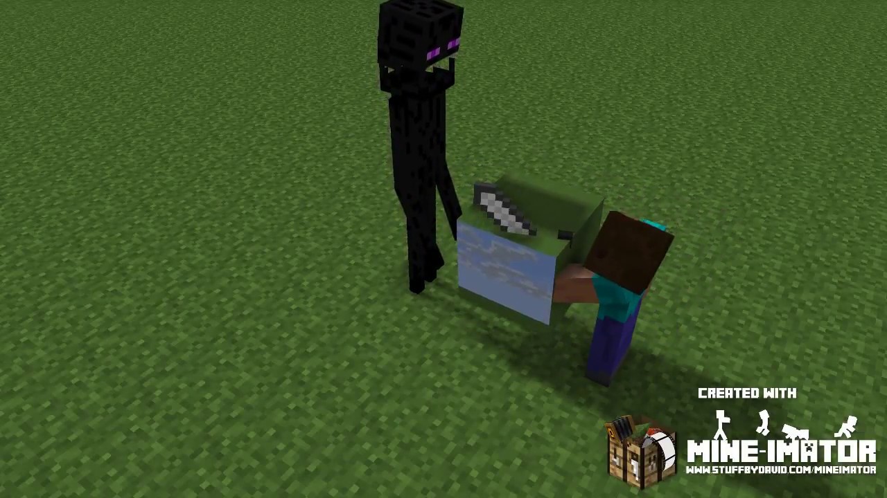 Minecraft Animation:Steve vs Enderman - YouTube