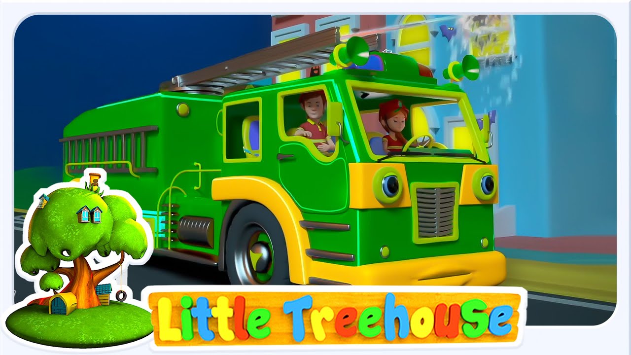 Little Tree House - ล้อรถดับเพลิง | ยานพาหนะ เพลงกล่อมเด็กแสนสนุกสำหรับ ...