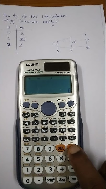 Interpolation using Calculator - YouTube