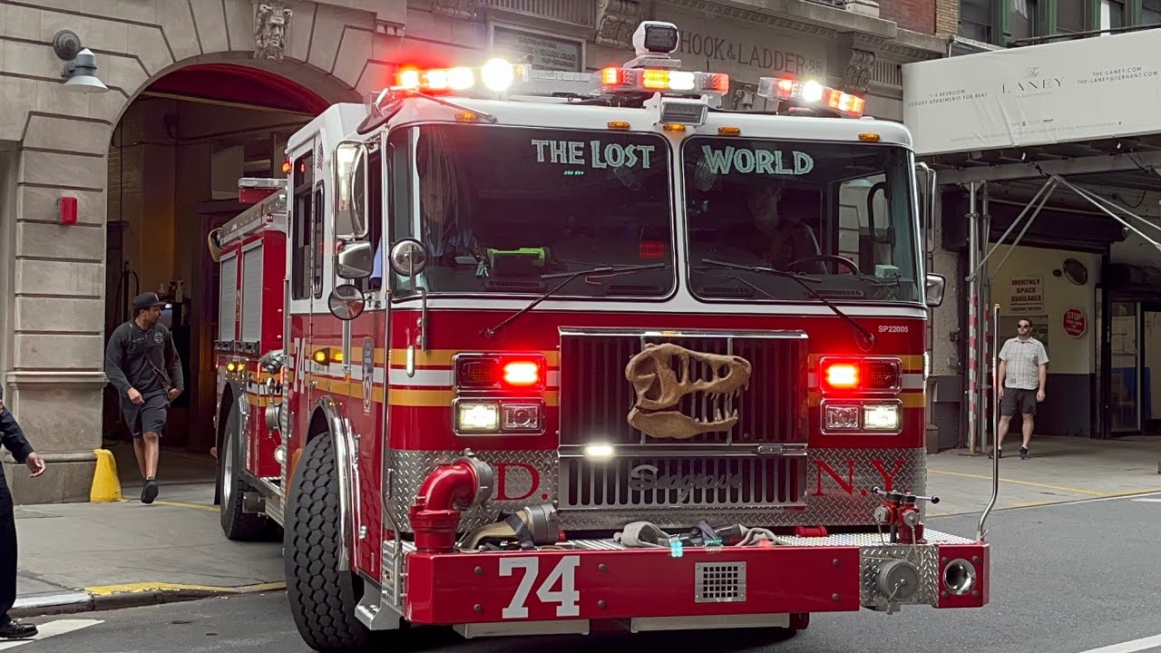 A Couple Runs For FDNY Engine 74 And Ladder 25 On West 77th Street ...