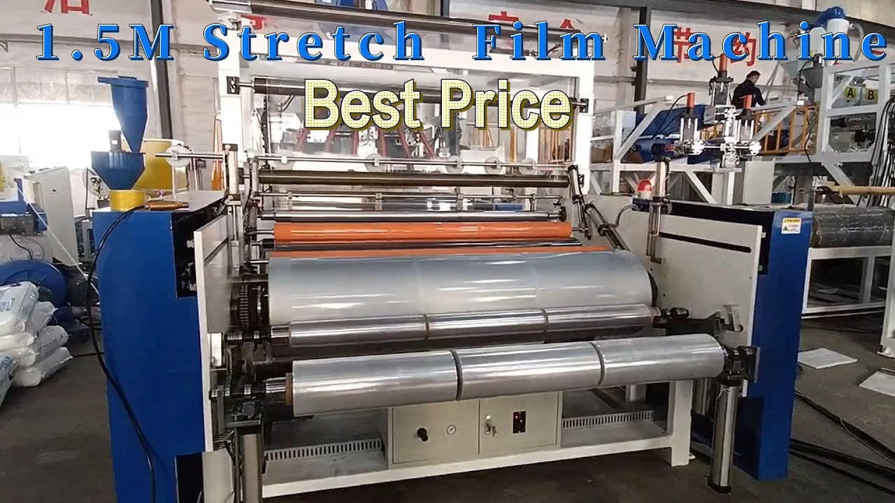 Power stretch 1500MM Stretch film Machine, Good price 3 extruder 3 or 5 ...