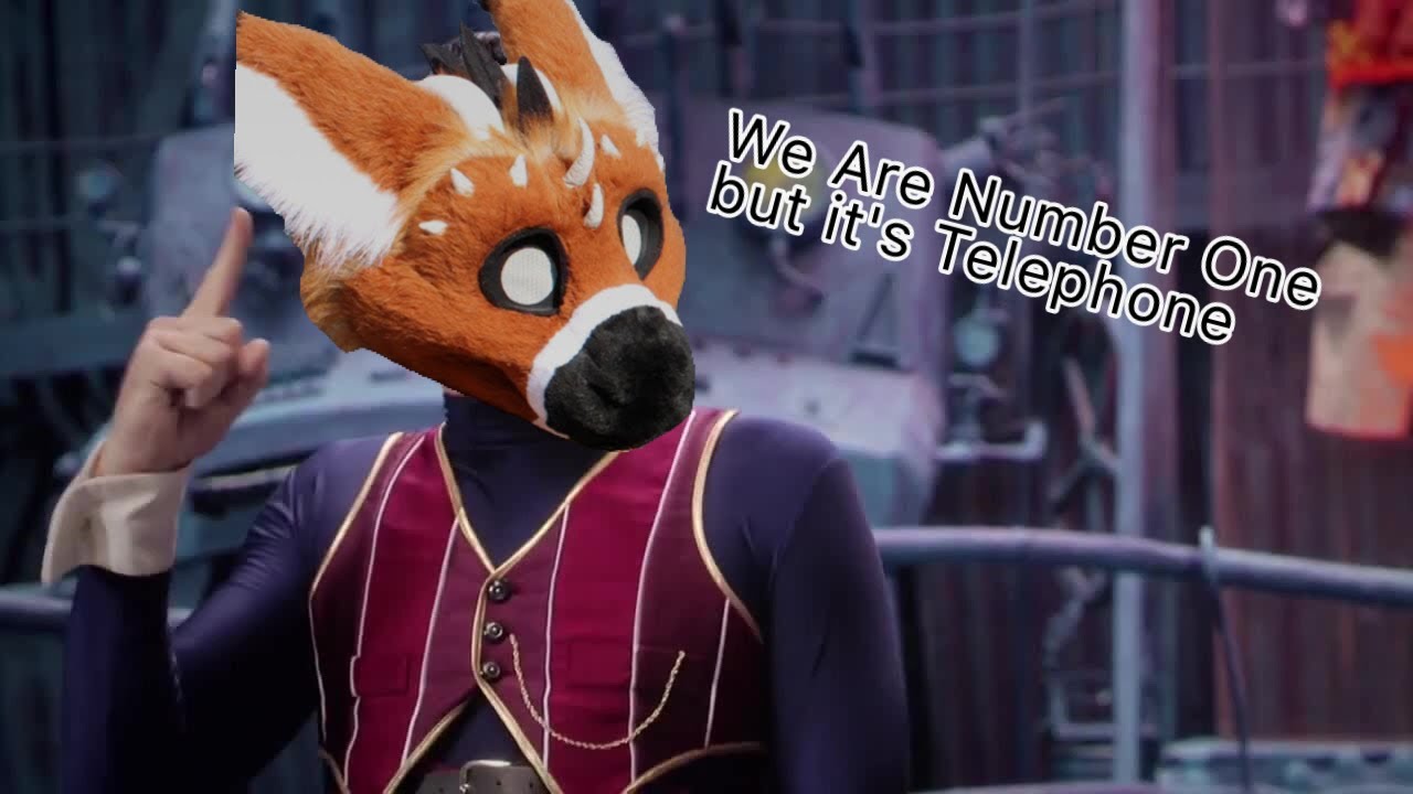 We Are Number 1 but every "one" is Telephone being freaking adorable ...
