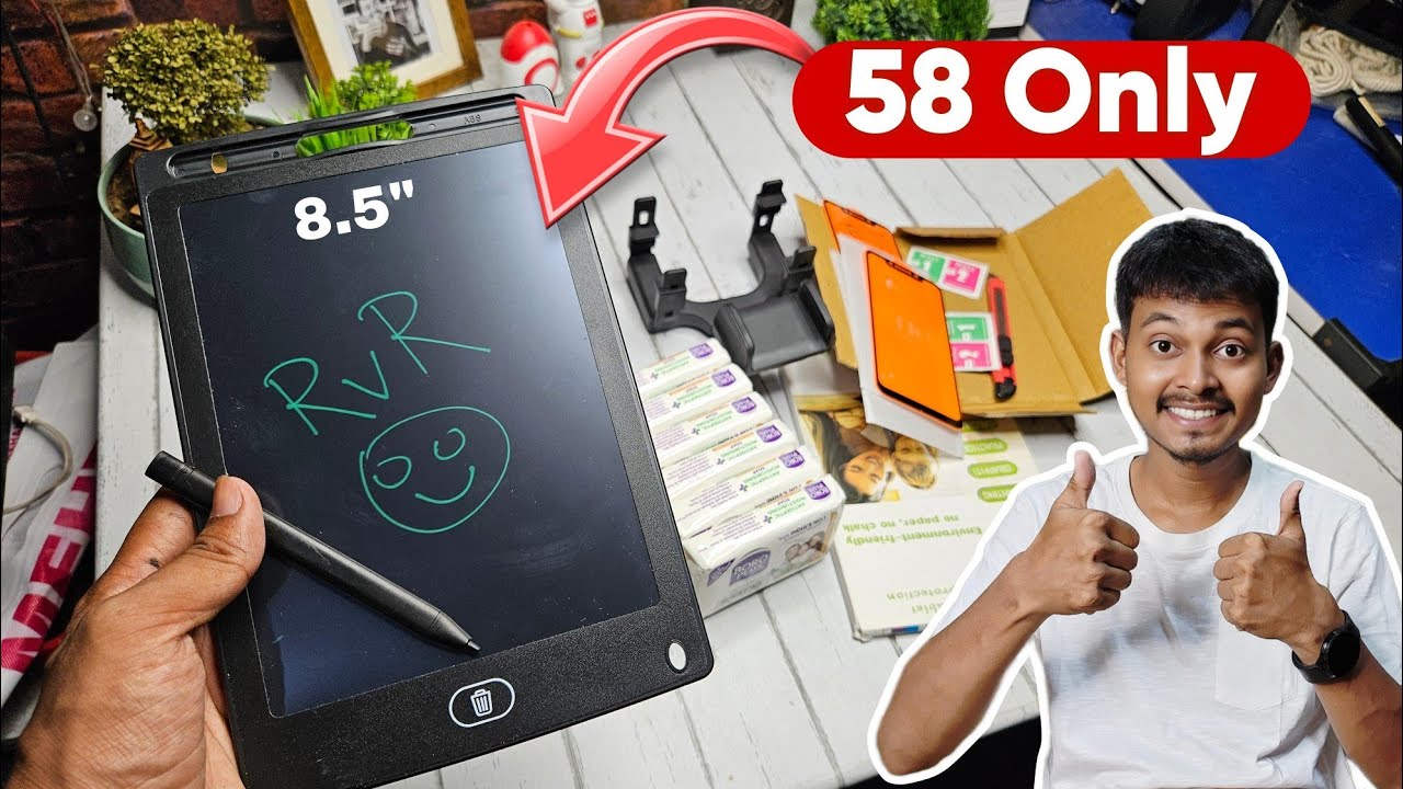 8.5 Inch LCD Writing Tablet at ₹58 & More | Daily Unboxing #12 - YouTube