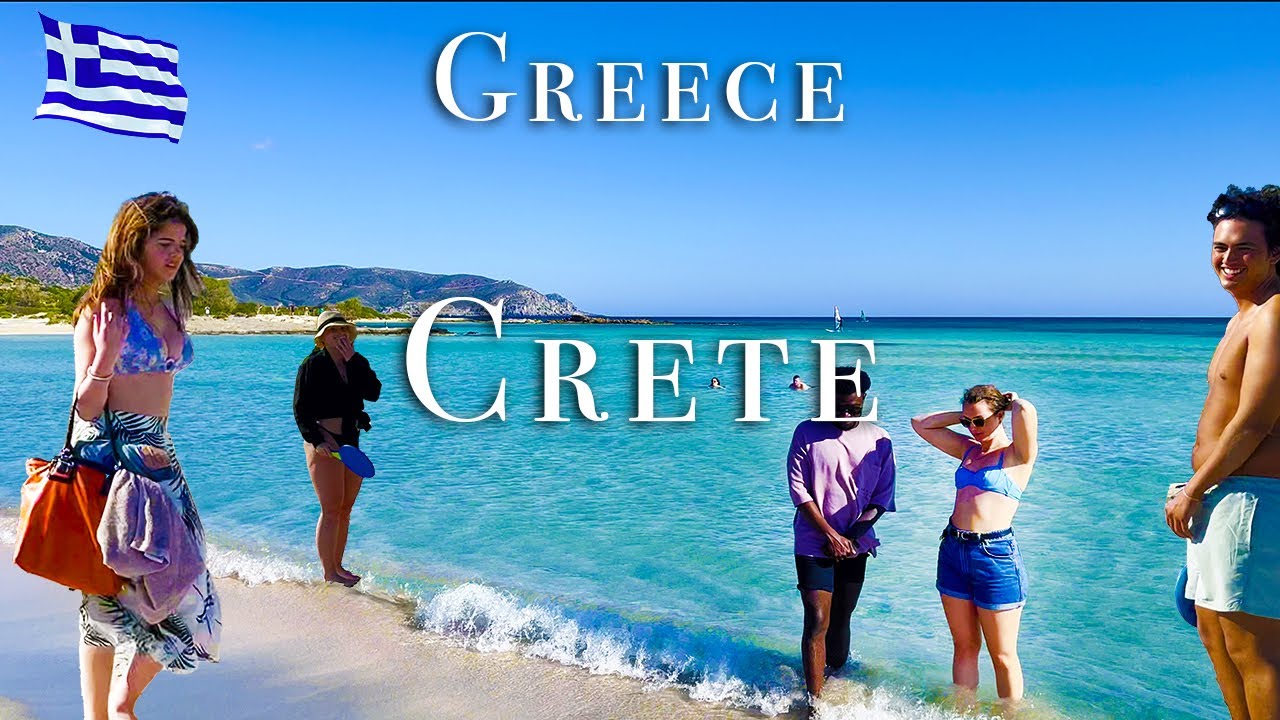 Elafonissi Beach, Crete, Greece - 4K Relaxing Tour Walk - YouTube