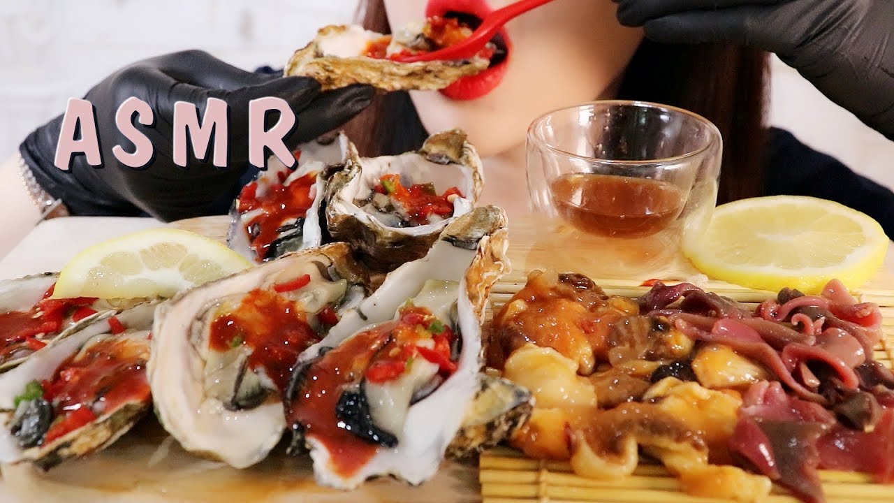 석화 + 멍게 + 개불 * Oyster + Sea Squirt + Spoon Worm(Gaebul) * ASMR MUKBANG ...