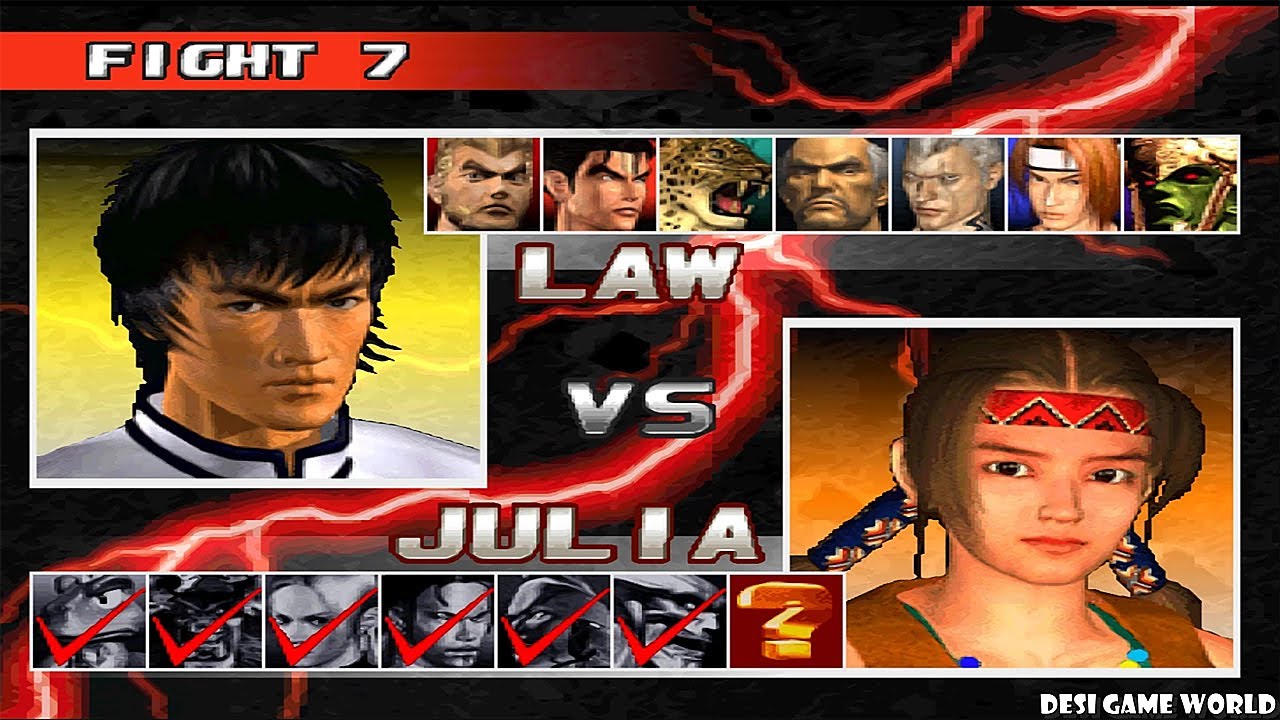 Tekken 3 Team Battle 8 Player ( Hard Mode ) Part #2 Gameplay Play - YouTube